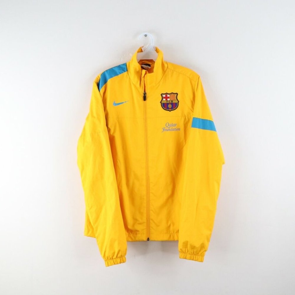 Nike Fc Barcelona Qatar Foundation Soccer Jacket - Gem